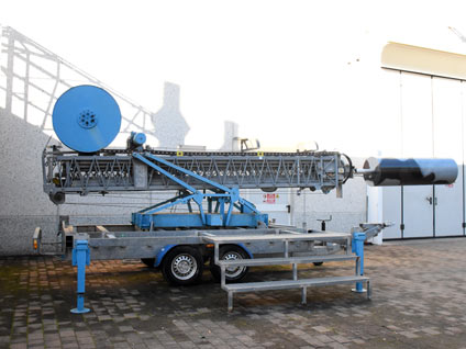 Mobile Telecomunications Telescopic Tower for repeaters and antennas